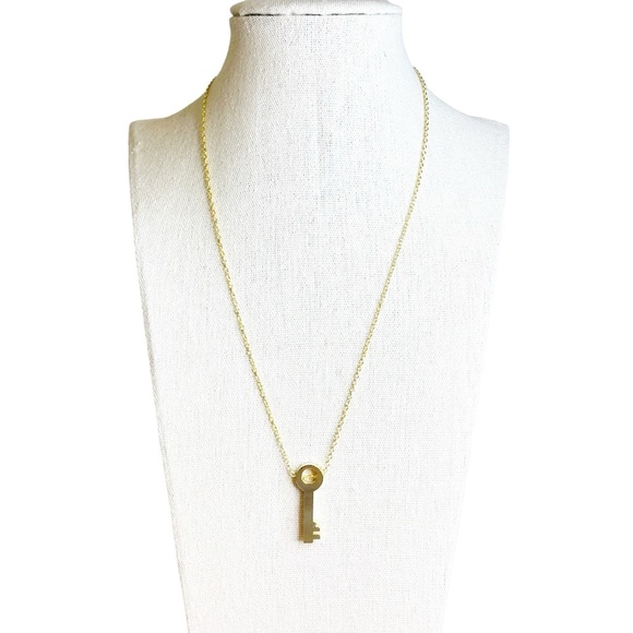 Vintage | Jewelry | Vintage Dead Stock 8s Gold Tone Skeleton Key ...